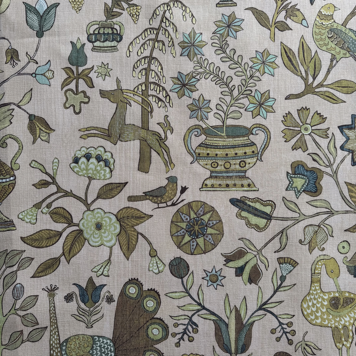 Fable Garden - Plaster Pink - Heavy Linen